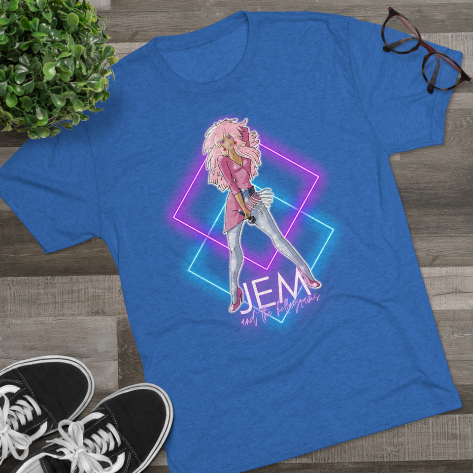 Jem and The Hollagrams Tshirt Tee Shirt T-Shirt 80s Original Cartoon ...