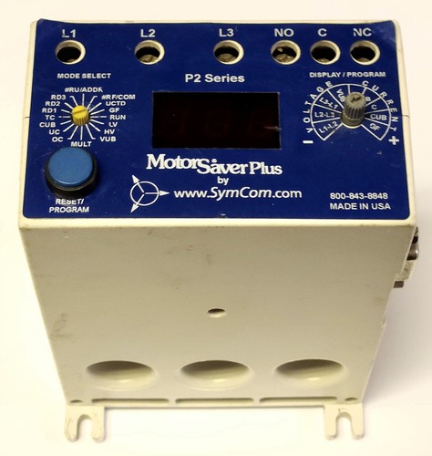 SYMCOM 777-P2 Motor Saver Plus Electronic Overload Relay Size 20-90 ...