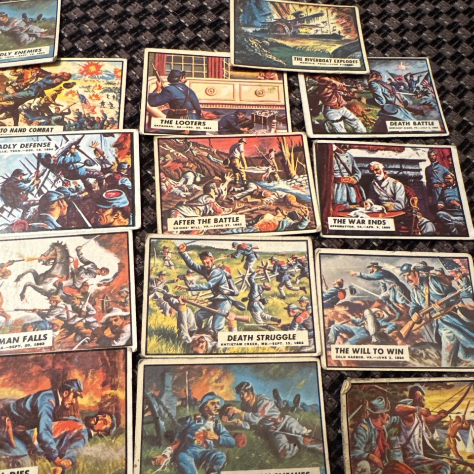 Vintage Civil War News (UK Issue – A&BC Gum, 1962) Collector Trading ...