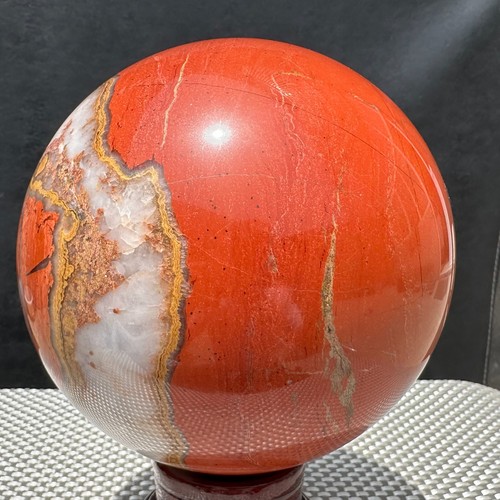4009G Natural Red jasper ball quartz crystals sphere gem reiki healing ...
