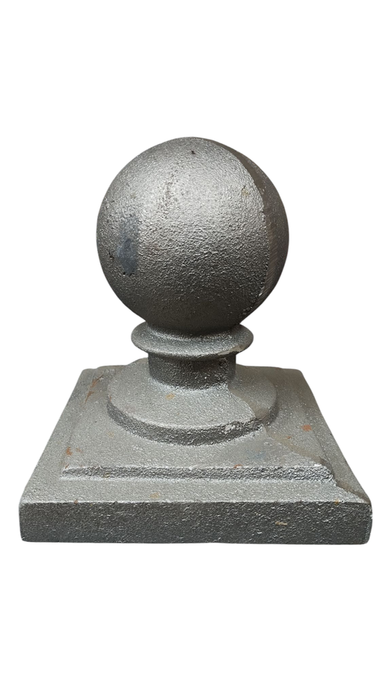 Square Post Ball Finial, Cast Iron, 1-6 Inch Sizes, Weldable Fence Post ...
