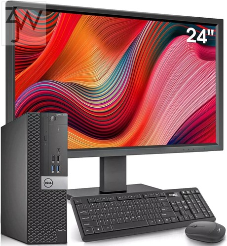 Dell Desktop Computer PC i7, up to 64GB RAM 4TB SSD 24" LCDs Windows 11 ...
