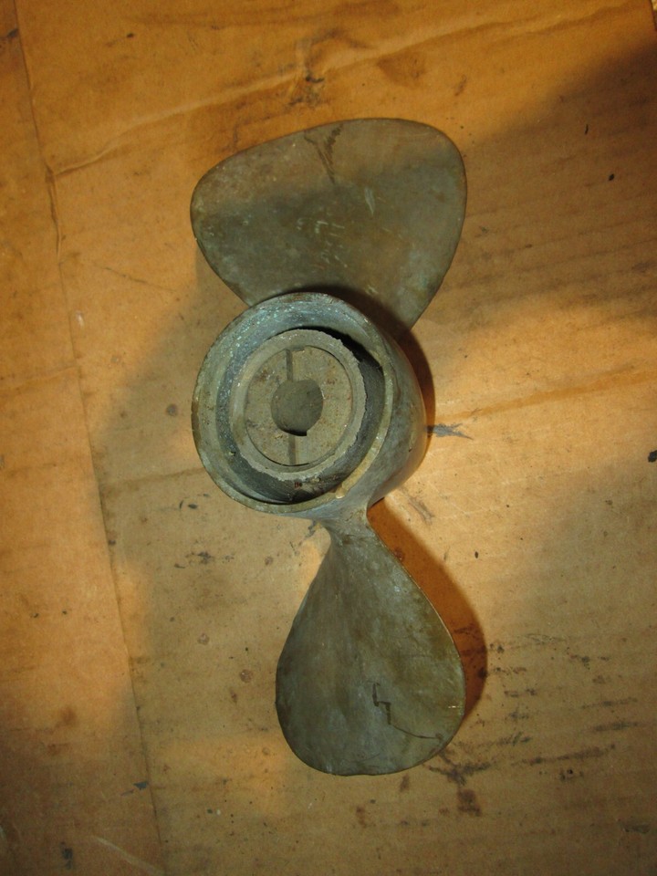 Michigan Wheel Johnson Evinrude 15-18 HP 12 Pitch Brass 2 Blade Prop Propeller | eBay