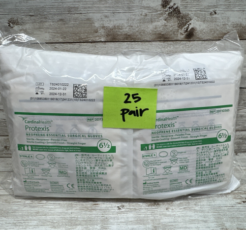 Protexis Neoprene Essential Surgical Gloves *25 Pair* Size: 6.5 *See Date* | eBay