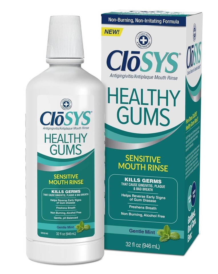 64 Oz Healthy Gums Mouthwash, Antigingivitis & Antibacterial – Gentle ...