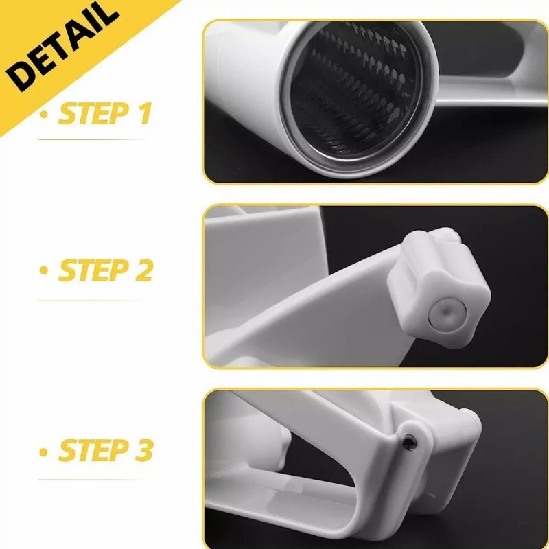 Olive Garden Rotary Parmesan Cheese Grater Stainless Steel Drum Kitchen ...