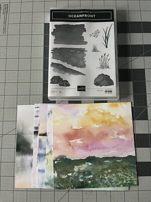 Stampin'Up! OCEANFRONT Stamps Set & 12 (6”x6”) New Horizons DSP Sheets ...