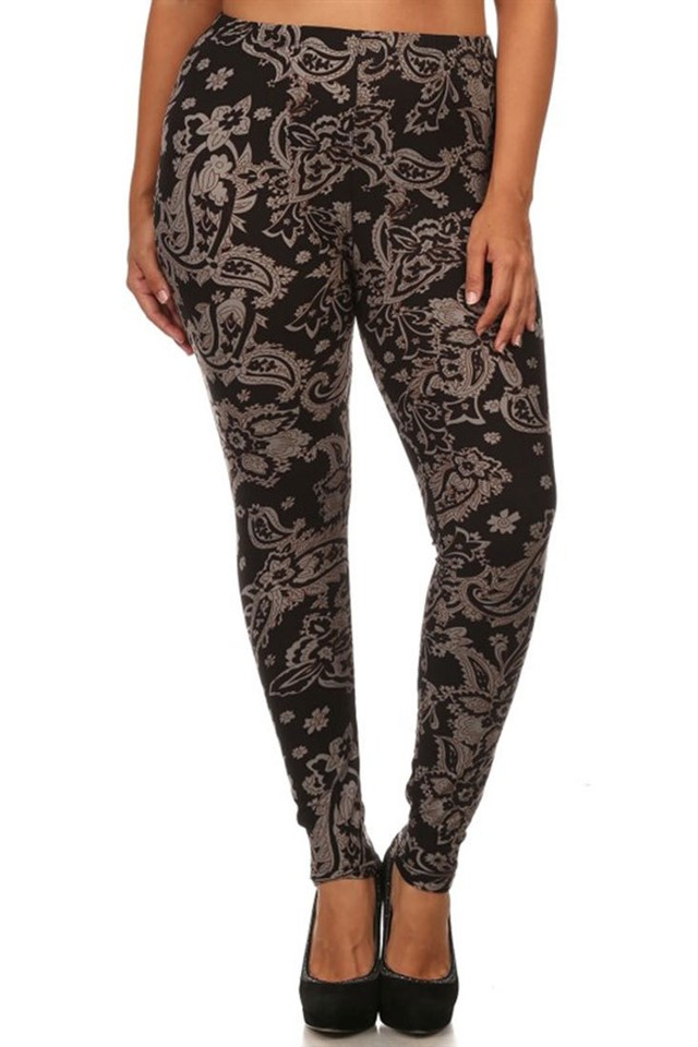 Womens Plus Size Graphic Print Pattern Buttery Soft Leggings | eBay