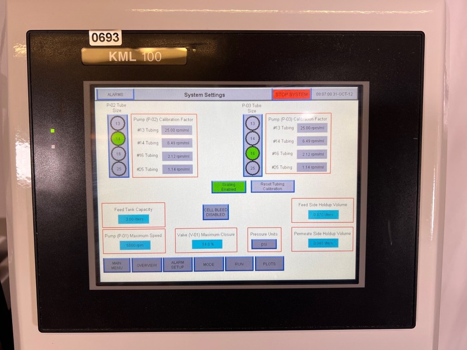 Spectrum Labs KML 100 Benchtop Perfusion and TFF System 1.5-100L ...