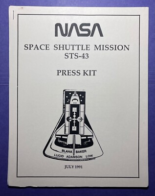 STS-43 NASA RELEASED SPACE SHUTTLE MISSION PRESS KIT | eBay