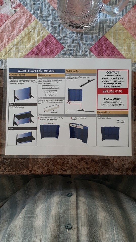 Professional Home Show free standing exhibit foldable Display Board ...