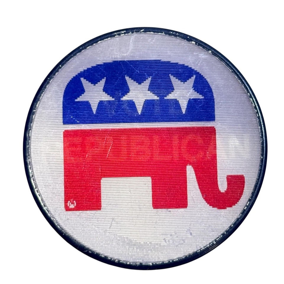 Vintage Republican Campaign Pinback Buttons Lot Of 3 Vote GOP USA ...