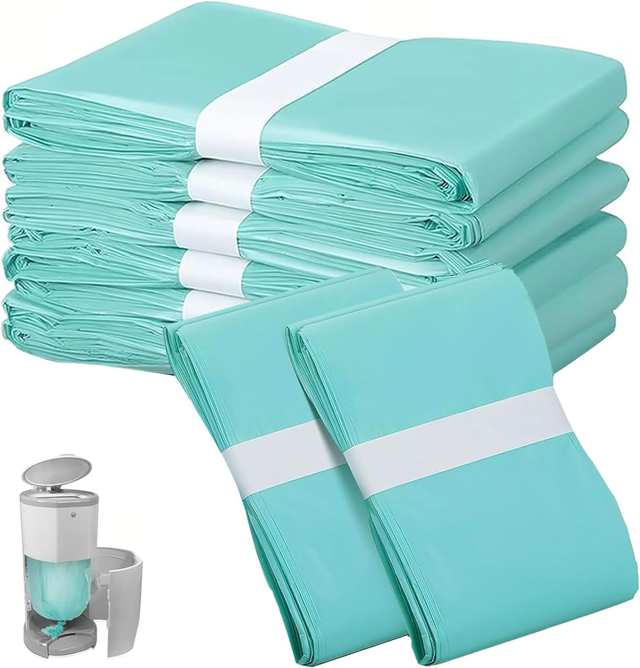 8 Pack Liner Refills Compatible with Korbell Nappy Disposal Bin Liners ...