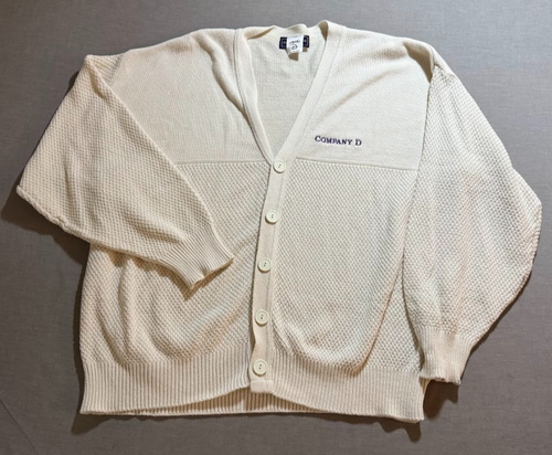 Andrew Rohan x Disney Cast Exclusive Sweater Mens XL Ivory Button Long ...