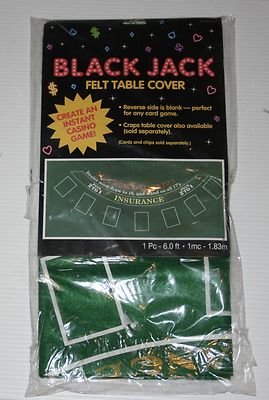 Blackjack Felt Table Cover - 6 feet length - New and never used, in the ...