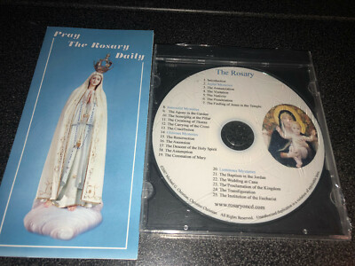 1 How to Pray the Rosary Full Color Pamphlet +1 CD, w/20 Decades of the ...