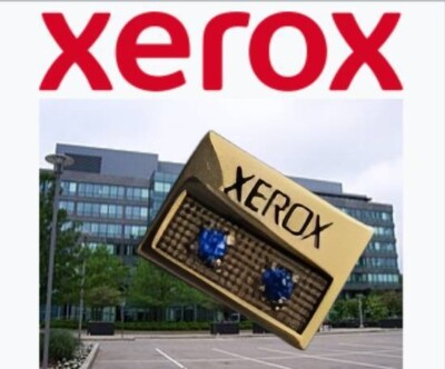 Vintage XEROX Office Lab Employee Service Gold Gemstone Gem Award Pin Tie IT XRX | eBay