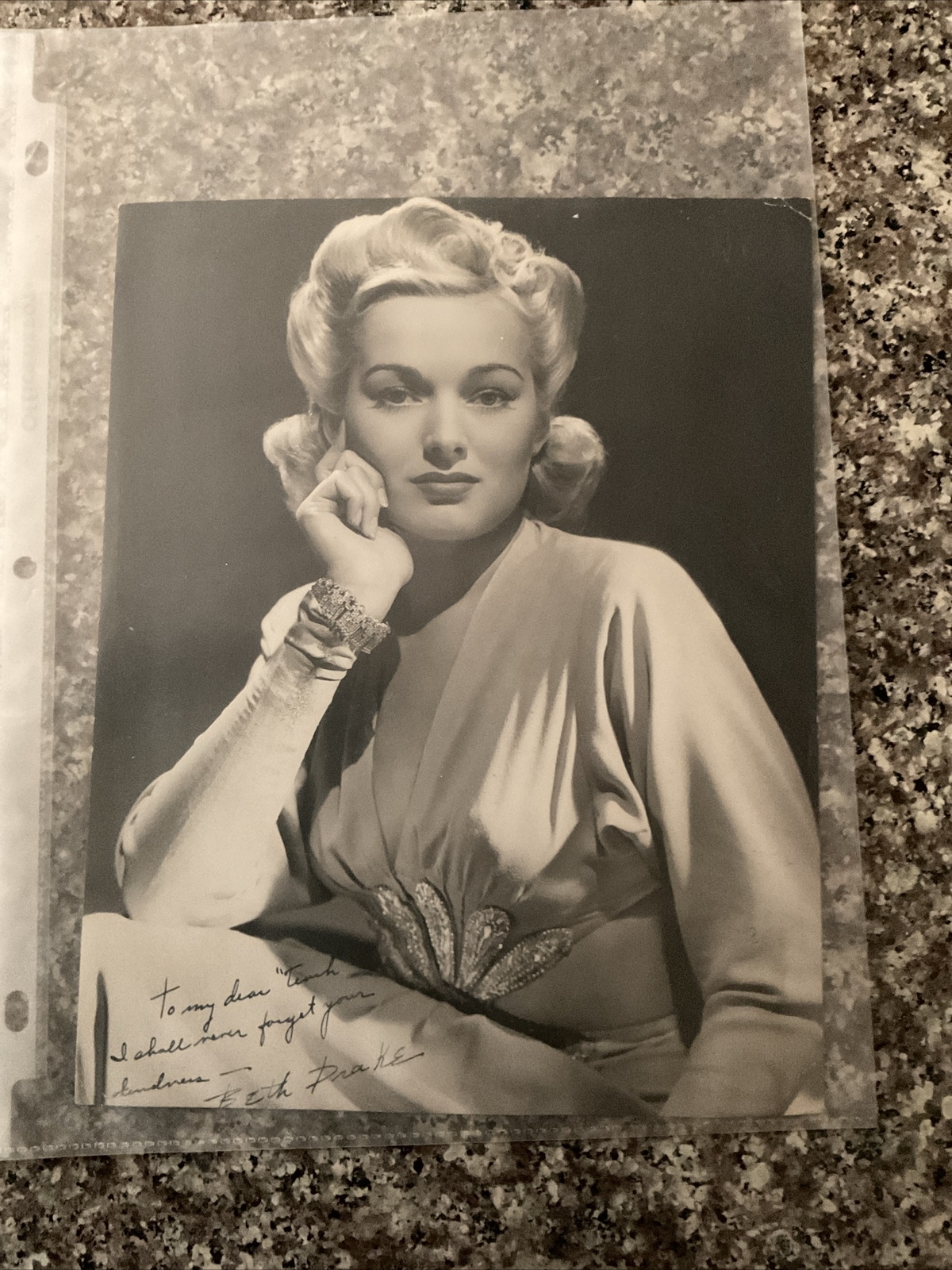 1940’s Actress Beth Drake W/ Signature And Inscription. | eBay