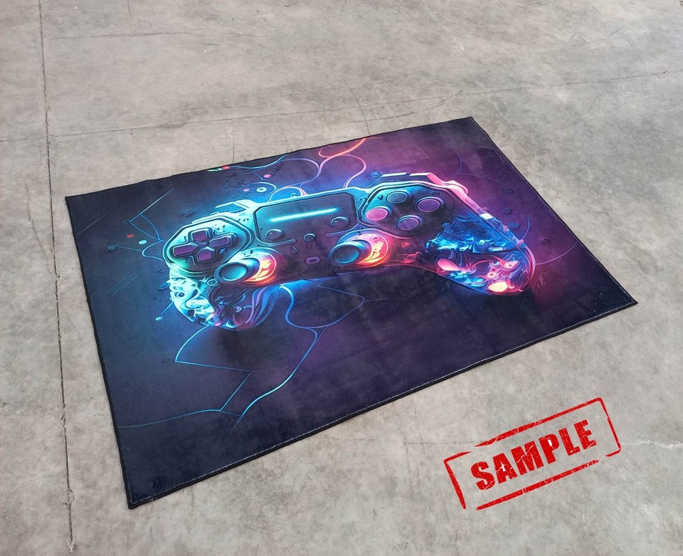 Gamer Rug, Game Room Rug, Gaming Rug, Joysticks Rug, Populer Rug, Gift ...