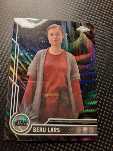2023 STAR WARS Topps Chrome BERU LARS -- Black Wave SP Parallel Card ...