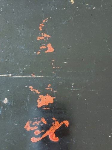 Antique Chinese Laquer Box Bats 1800 Lucky Long life Shou Black gold 5 ...