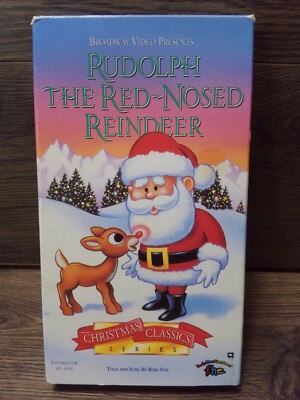 RUDOLPH THE RED-NOSED REINDEER VHS Original CHRISTMAS CLASSICS Burl ...