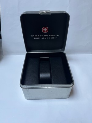 Swiss Army Genuine Patina Metal Display Storage Presentation Empty ...