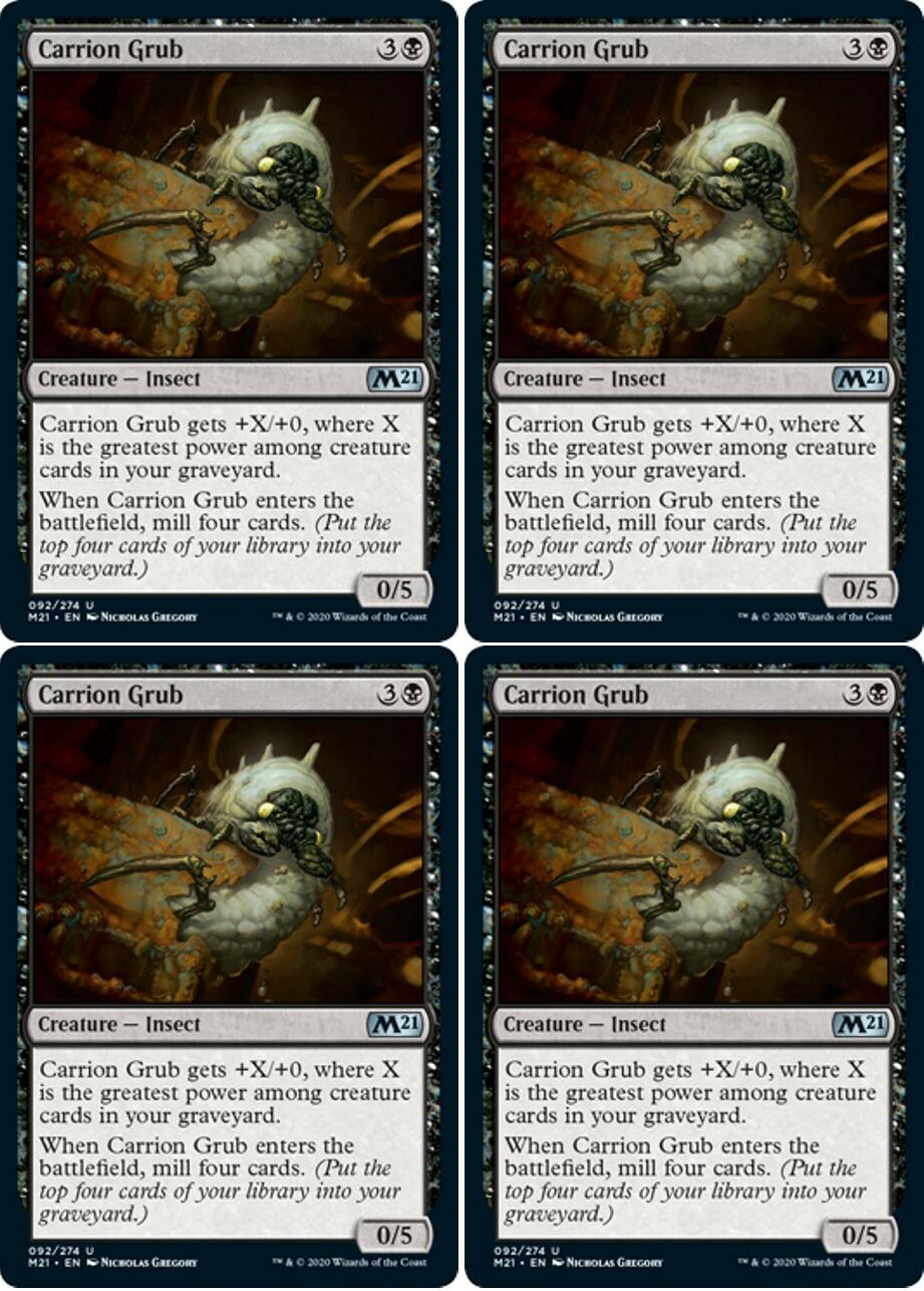 MTG - 4x CARRION GRUB - M21/Core Set 2021 (U) | eBay Australia