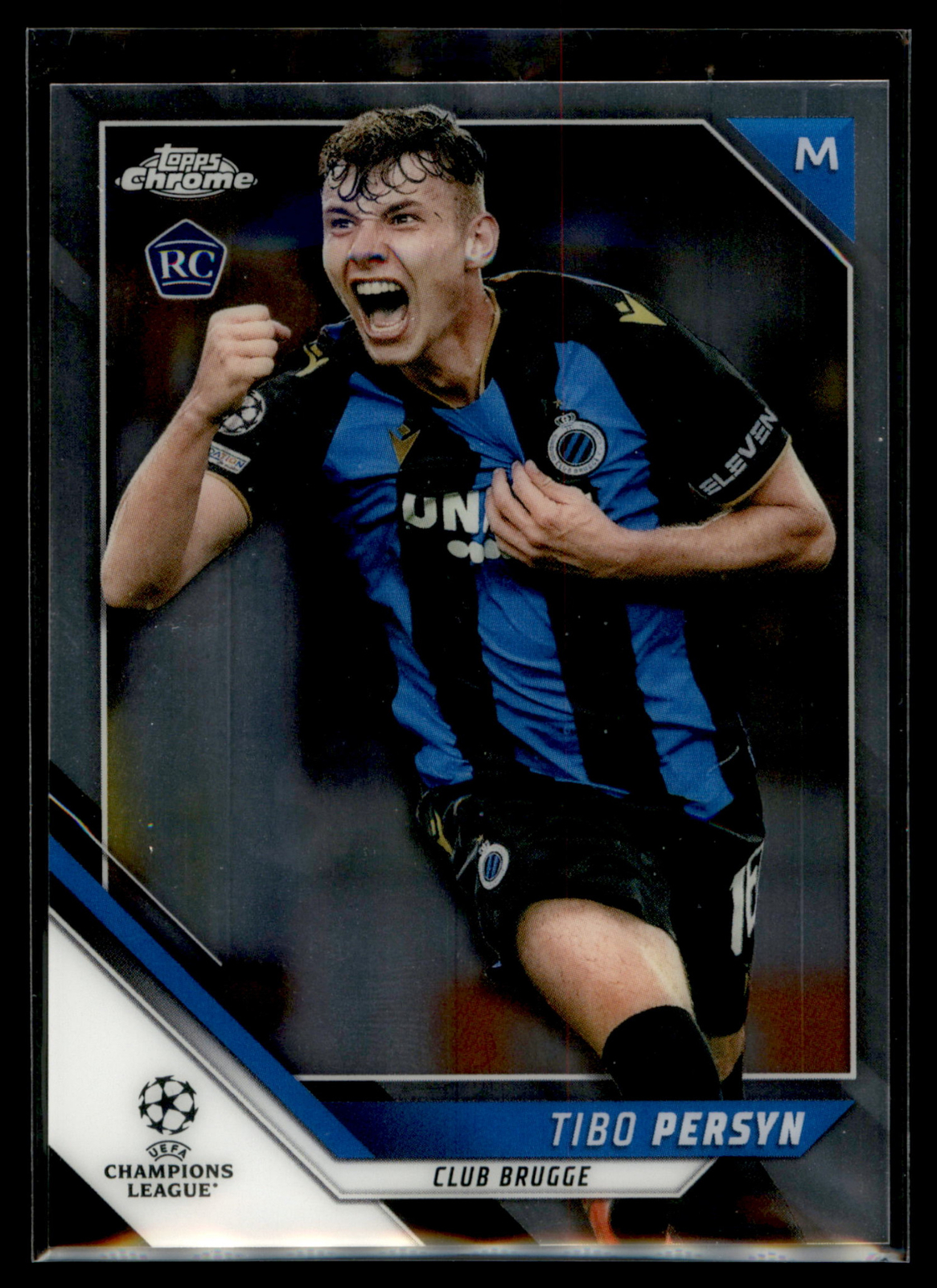 2021-22 Topps Chrome UEFA Champions League Base #40 Tibo Persyn RC ...