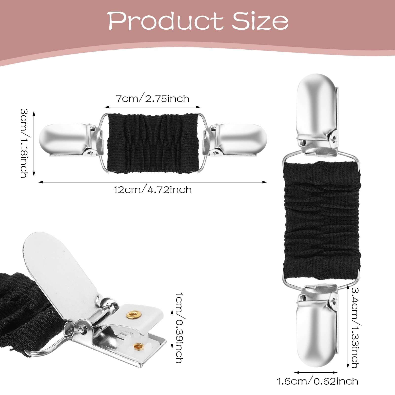 2Pcs Dress Clips Back Cinch, Waist Cincher Clip, Sweater Clip, Shawl ...