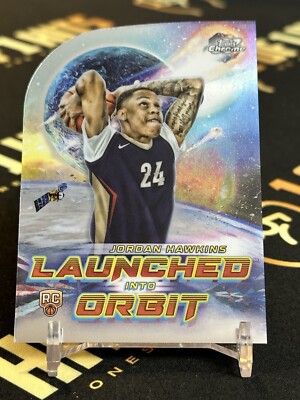 2024 Topps Chrome Cosmic Jordan Hawkins Launched Into Orbit Rookie Card ...