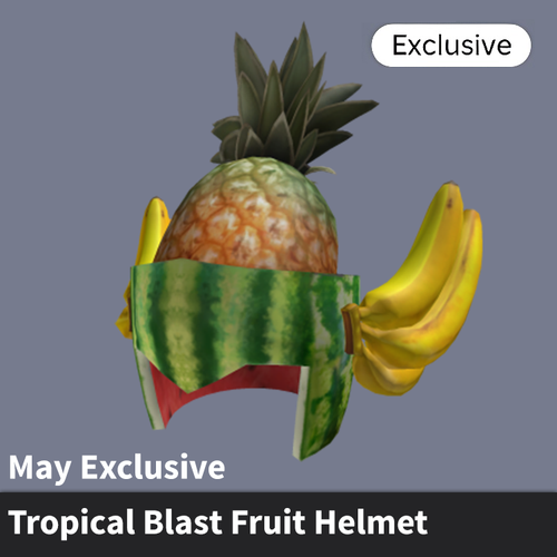 Roblox Tropical Blast Fruit Helmet & £10 Credit (Sent FAST in eBay ...