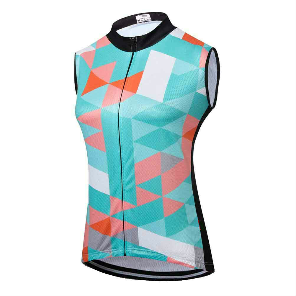 Women's Cycling Vest Top Reflective Sleeveless Bike Cycle Jersey Shirt ...