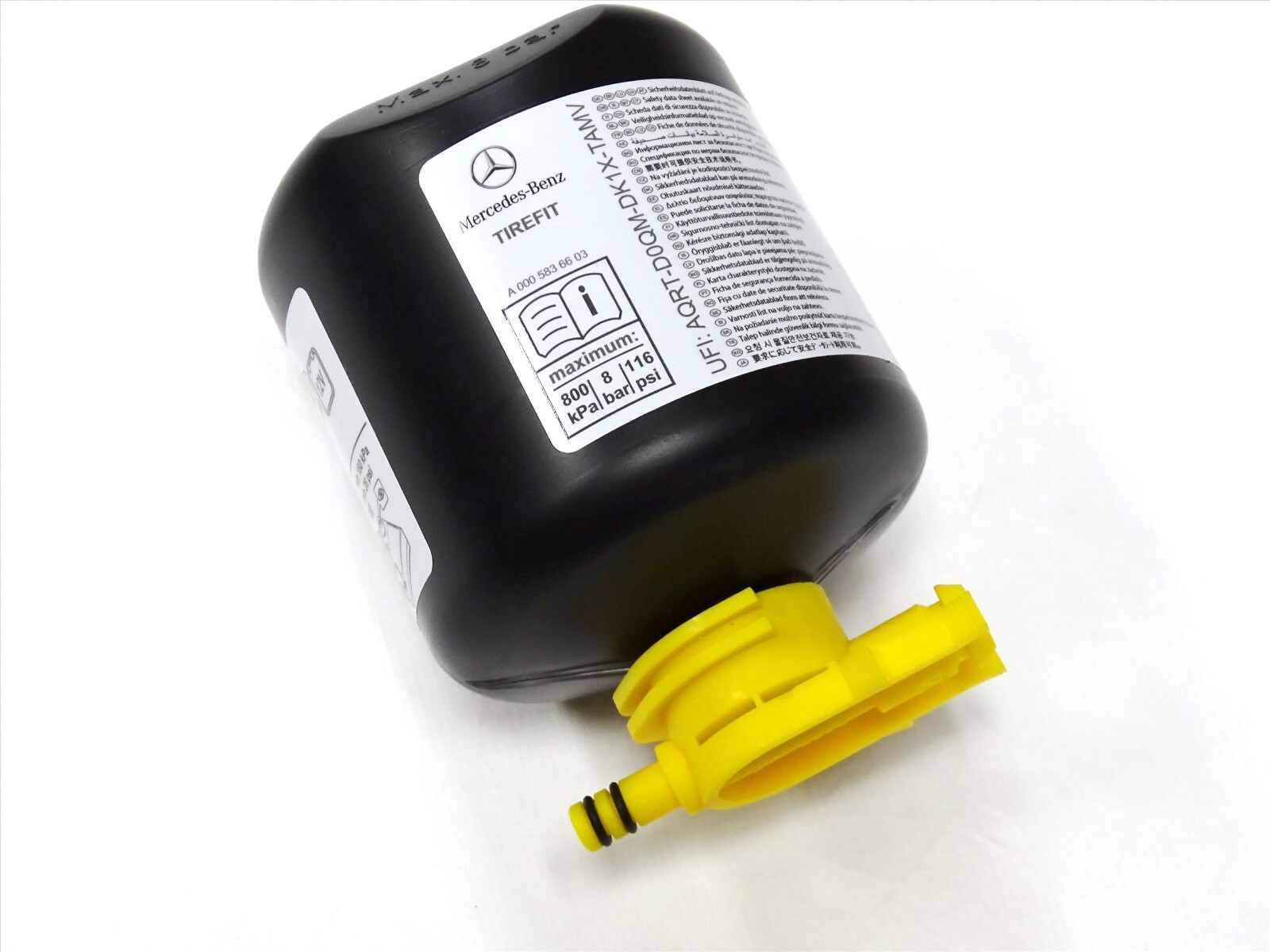 TYRE SEALANT LIQUID GLUE BOTTLE FOR GENUINE MERCEDES REPAIR KIT 09/2027 ...