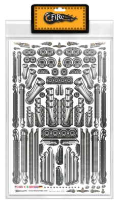 Fire Brand RC PIPES & MUFFLERS MULTI-FIT VYNYL DECAL SHEET 8.5X14'' | eBay