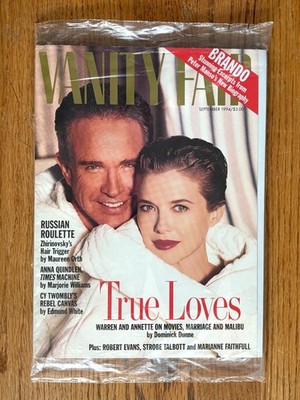 New Sealed VANITY FAIR Magazine September 1994 Warren Beatty Annette ...