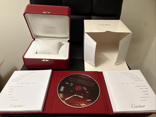 Authentic Cartier Watch Box Case Full Set Guarantee Booklet Certificate ...