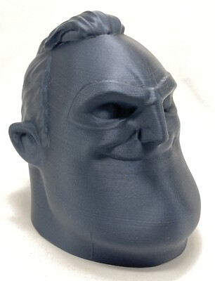 Disney Pixar 3-D PRINTED 5” MR INCREDIBLE HEAD BUST Bob Parr Black ...