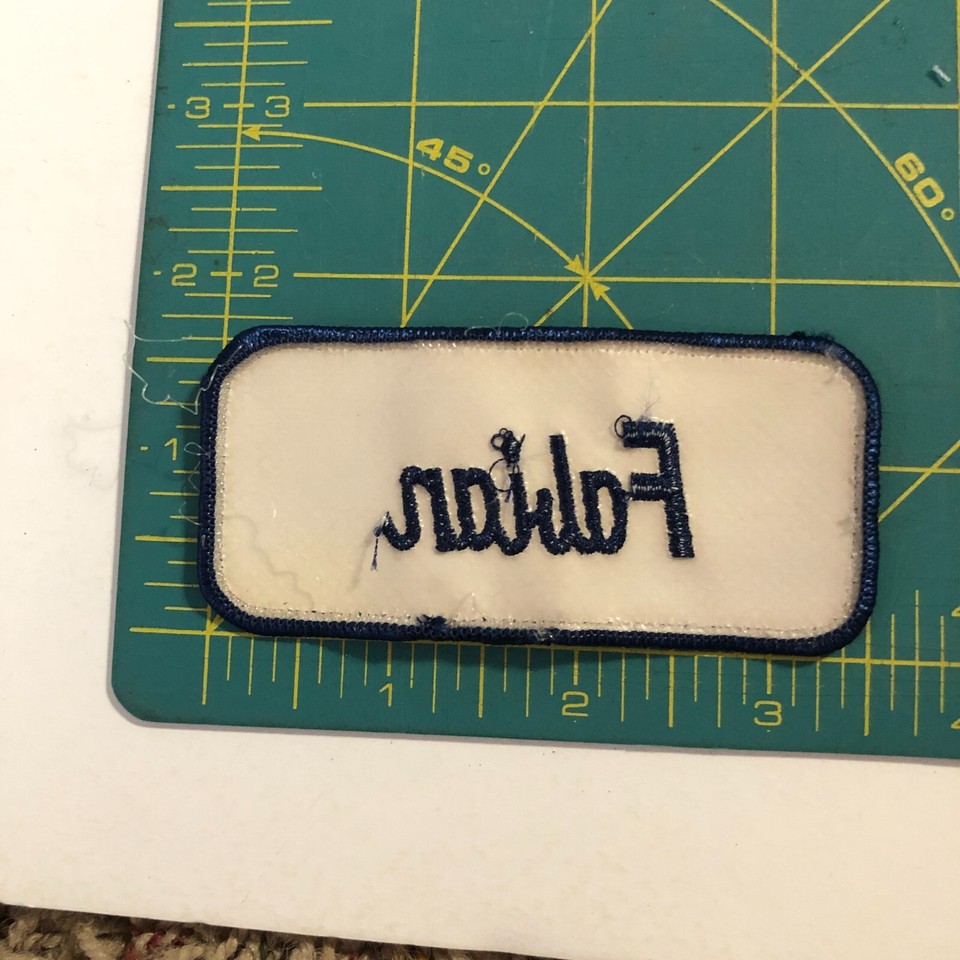 Vintage "Fabian" Mechanic Name Tag Badge Patch for Work Uniform Shirt ...