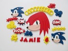 Sonic - Knuckles Cake Topper Personalised Large. Edible Knuckles Cake ...