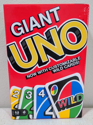 Giant UNO Card Game for Kids, Adults & Family Night, Oversized Cards ...