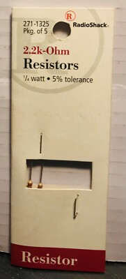 NEW OLD STOCK ARCHER RADIO SHACK 271-1325 RESISTORS (2) FREE SHIPPING ...