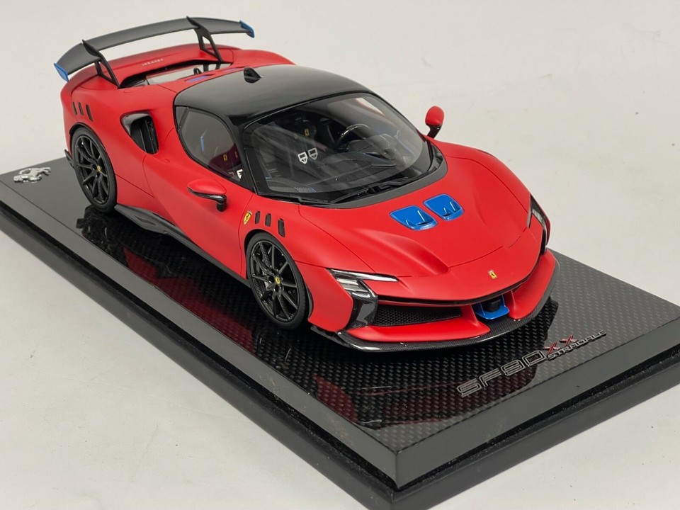 1/18 MR Collection Ferrari SF90 XX Stradale Rosso LeMans Matte Carbon ...