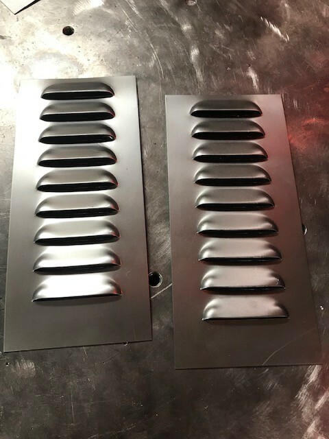 Louver Panels 3'' 9-louvers hot rod rat rod weld Made from 18 gauge ...