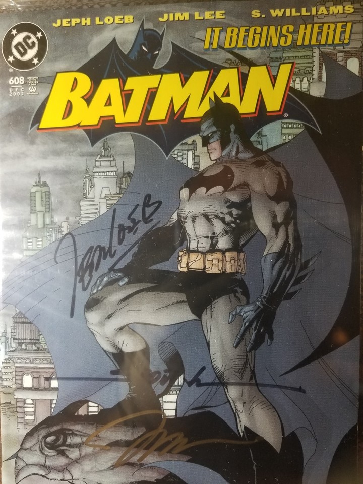 Batman 608 CGC 9.8 Signed Jim Lee SS x3 Williams Variant 2nd Print ...