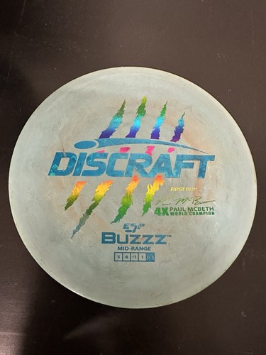 Discraft Swirly ESP Buzzz First Run by Paul McBeth 4X Claw 177g | eBay