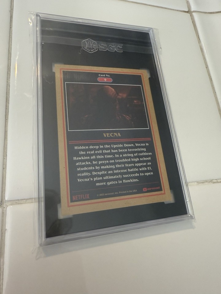 Stranger Things Vecna /250 Red Netflix Zerocool Trading Cards Graded ...