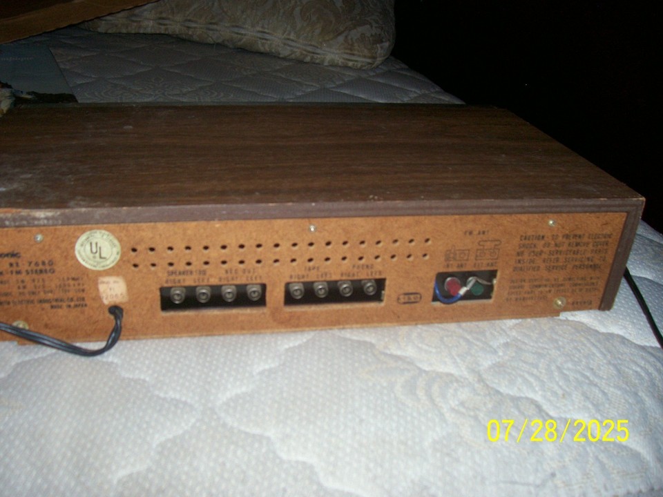 Vintage PANASONIC IC FET FM AM Multiplex Stereo RE-7680 Receiver Amp ...