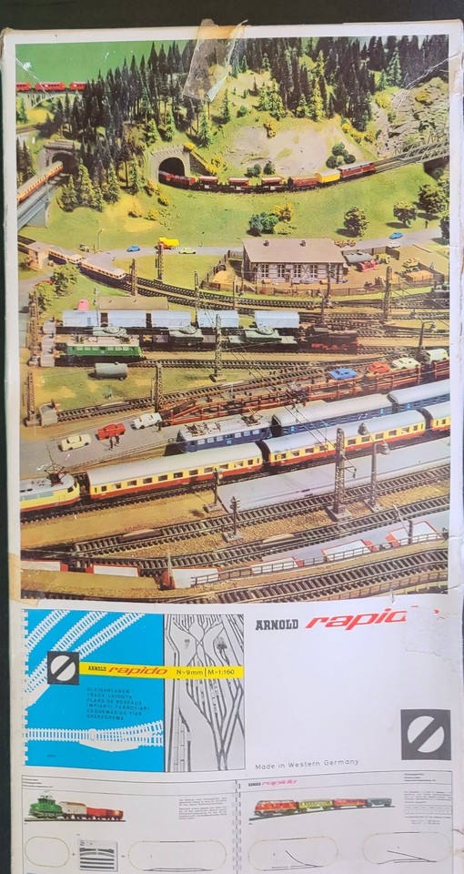 Vintage Arnold Rapido N-Scale Train Set Made W. Germany | eBay