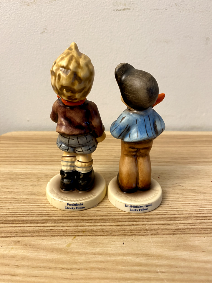 Hummel Figurine Cheeky Fellow #554 & Lucky Fellow #560 MJ Club 1992/93 ...